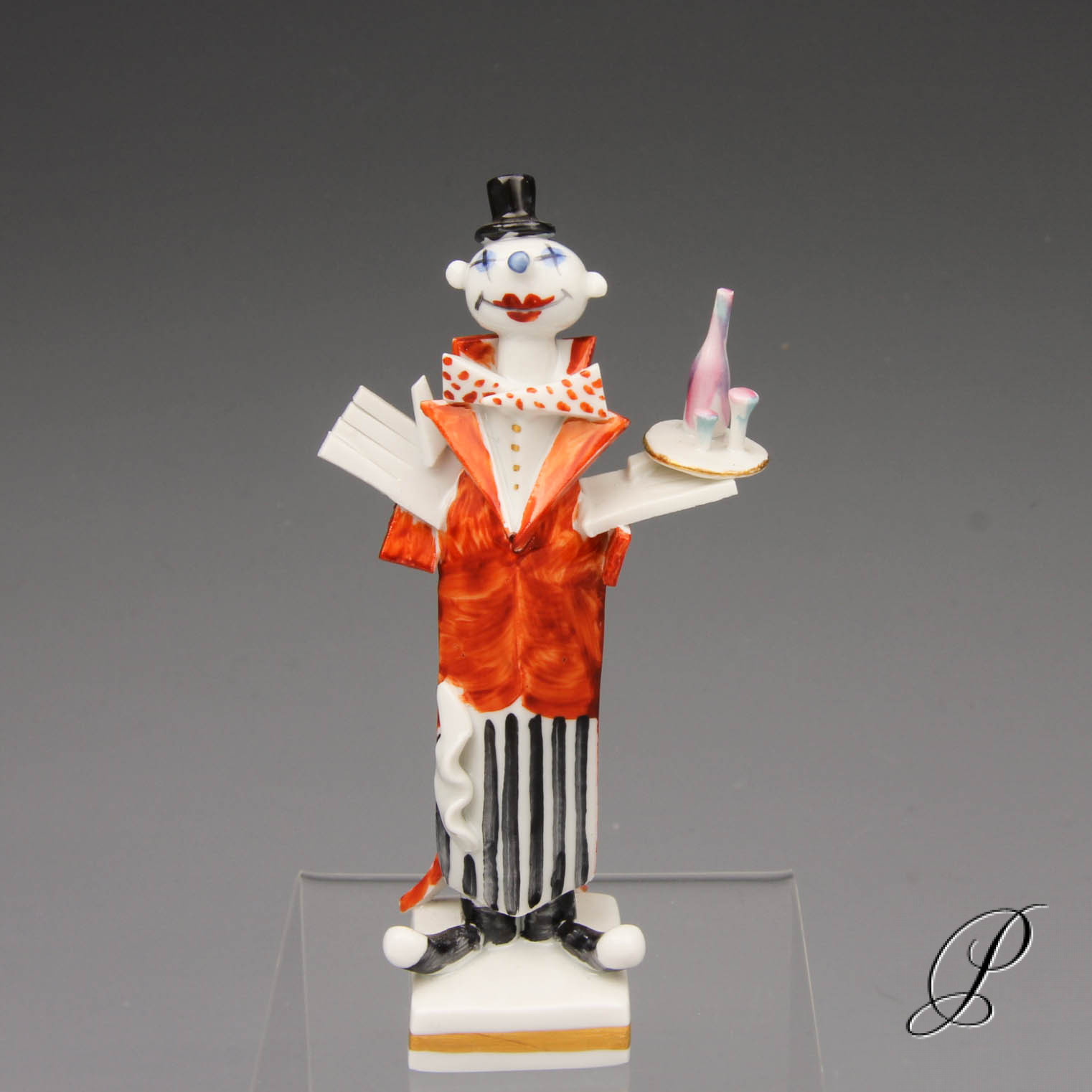 Figur Meissen 1.Wahl Jongleur mit Tablett von Peter Strang | Porzellan ...