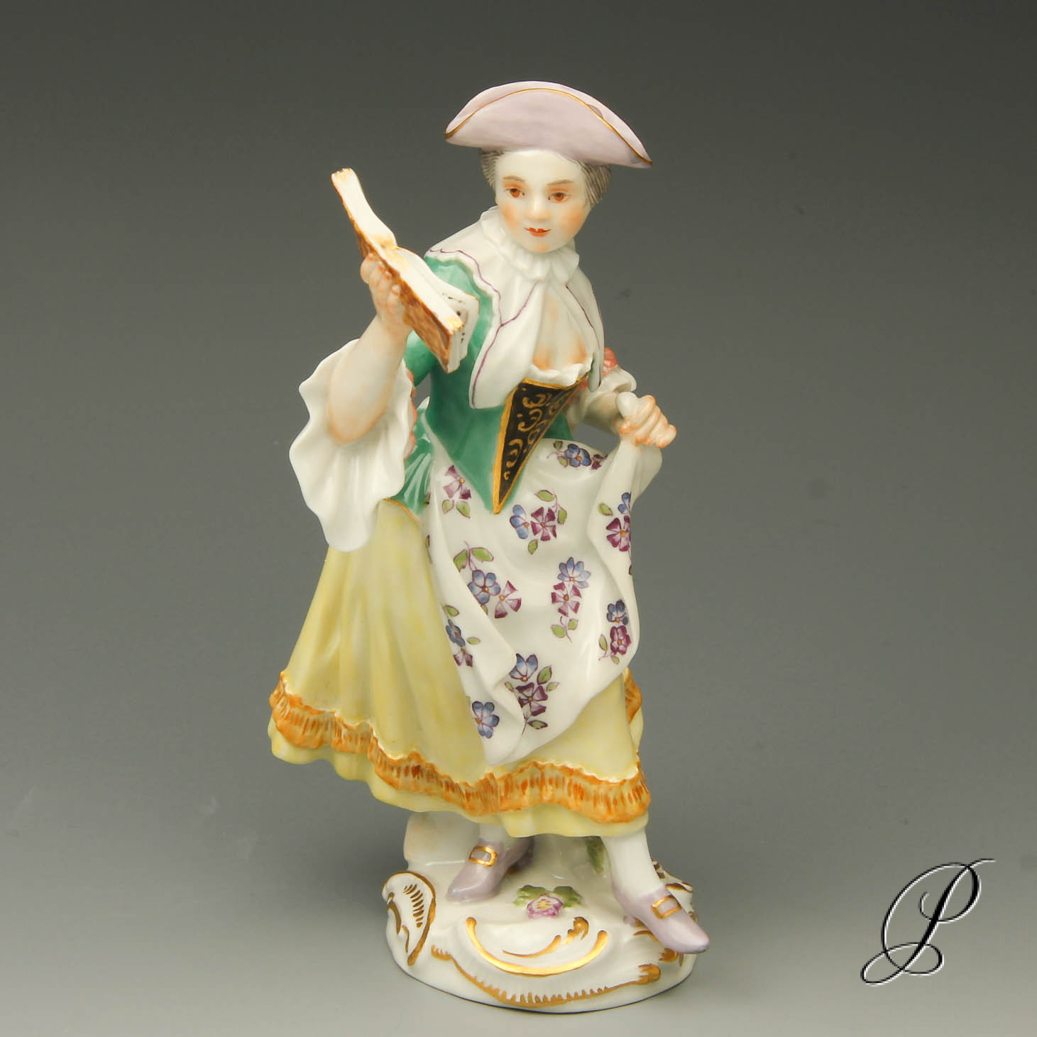 Figur Meissner Porzellan 1.Wahl / Galante Kapelle - Sängerin ...