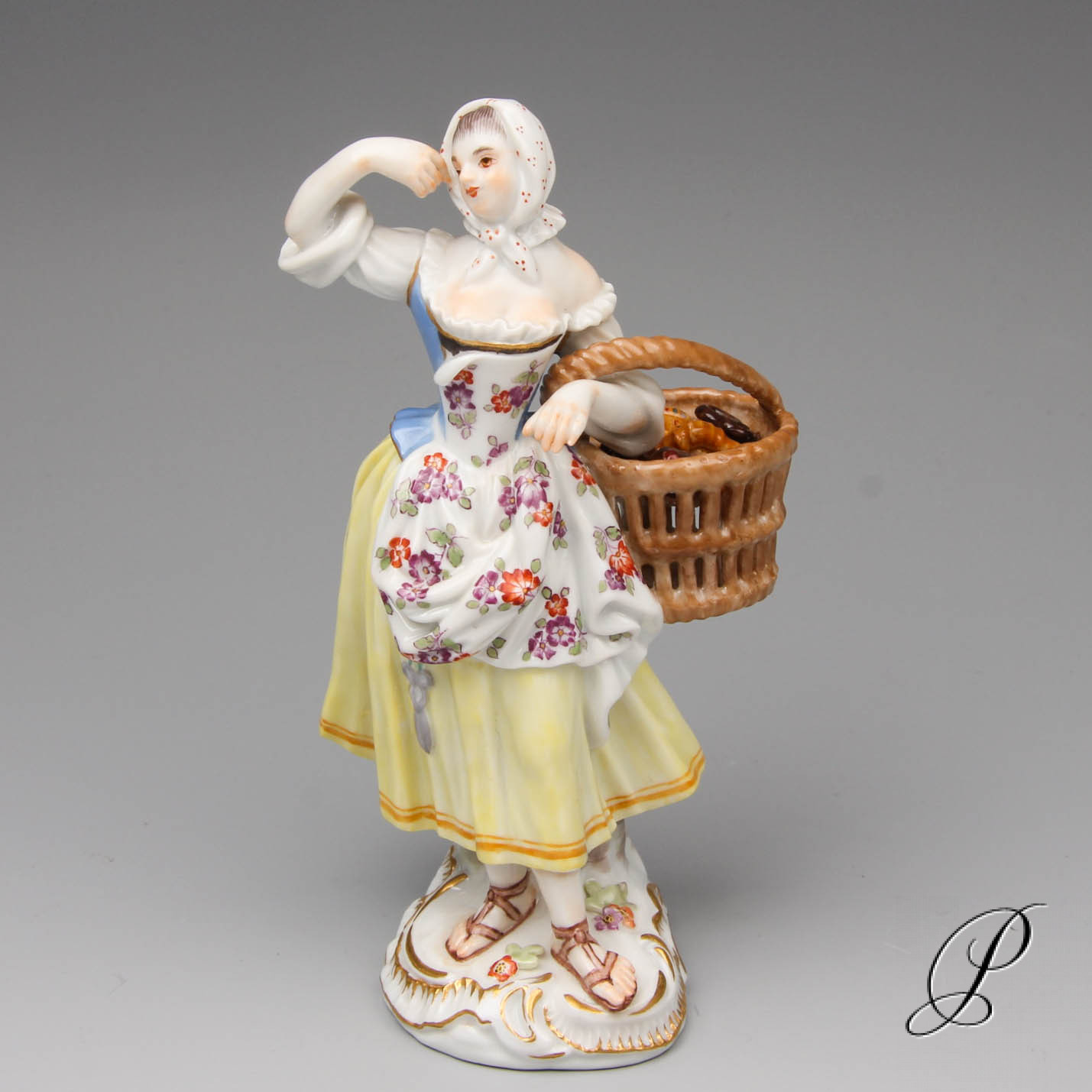 Figur Meissen 1.Wahl "Gebäckverkäuferin" Pariser Ausrufer | Porzellan ...