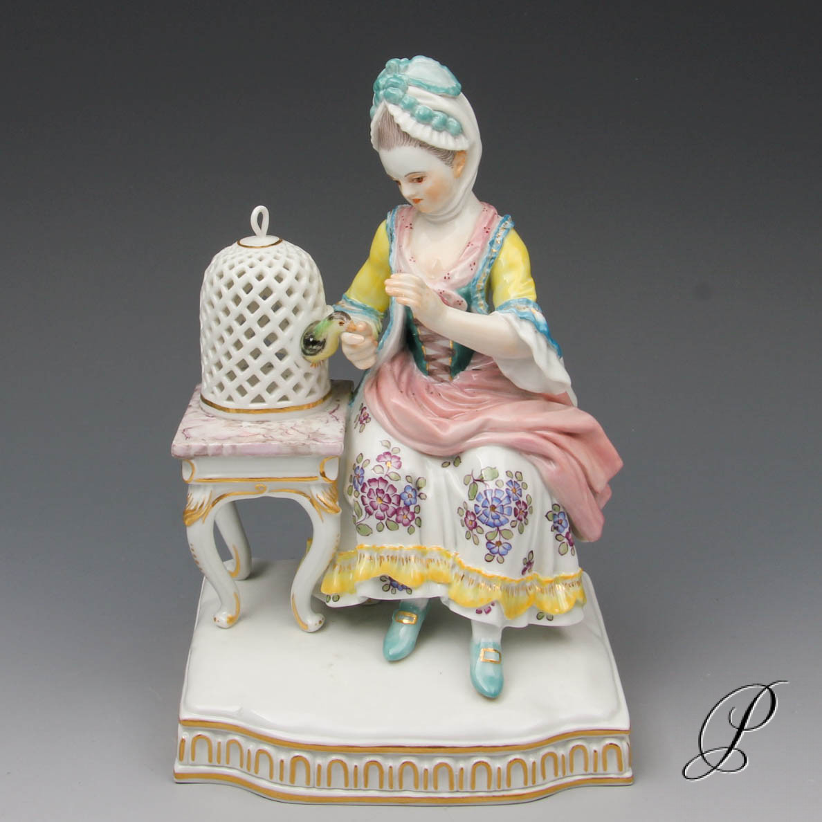 Figur Meissner Porzellan aus den fünf Sinnen "das Gefühl" | Porzellan ...