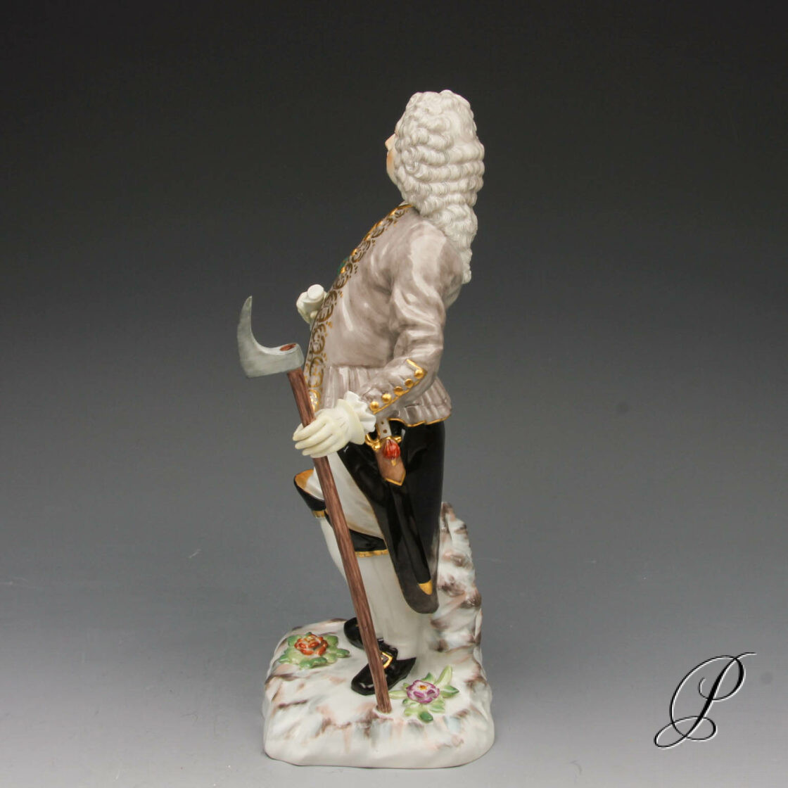 große Figur Meissen 1.Wahl Bergmann - Porzellan & Porcelain