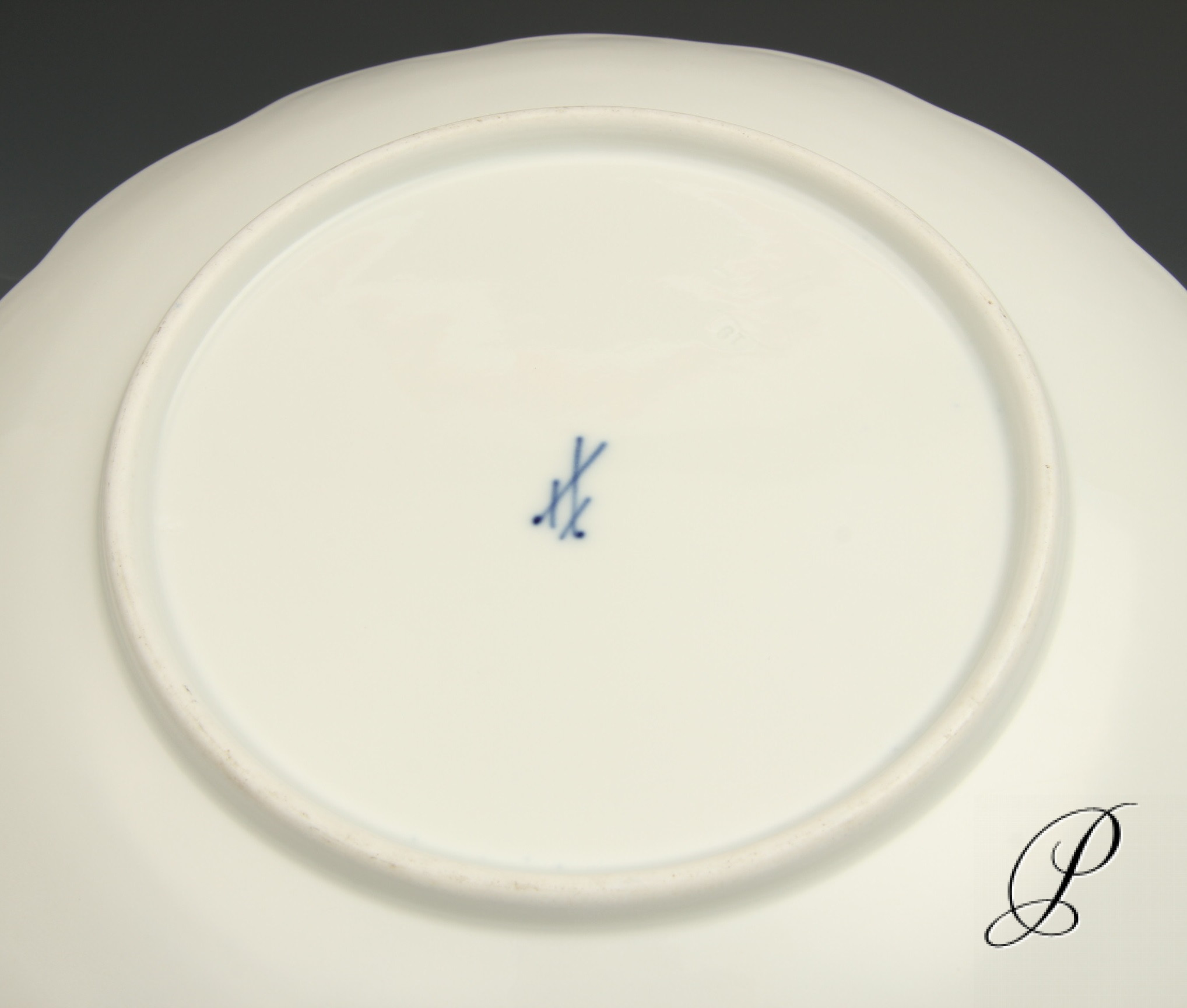 Prunkteller Meissen 1.Wahl Knaufzeit um 1900 - Porzellan & Porcelain